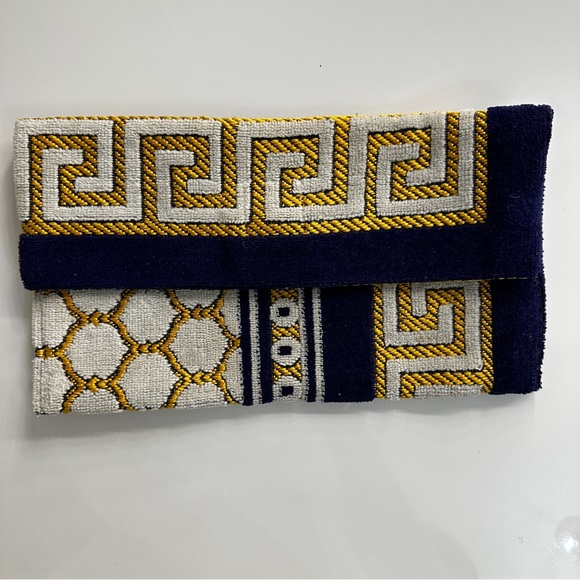 Bags | Greek Key Clutch Purse | Poshmark